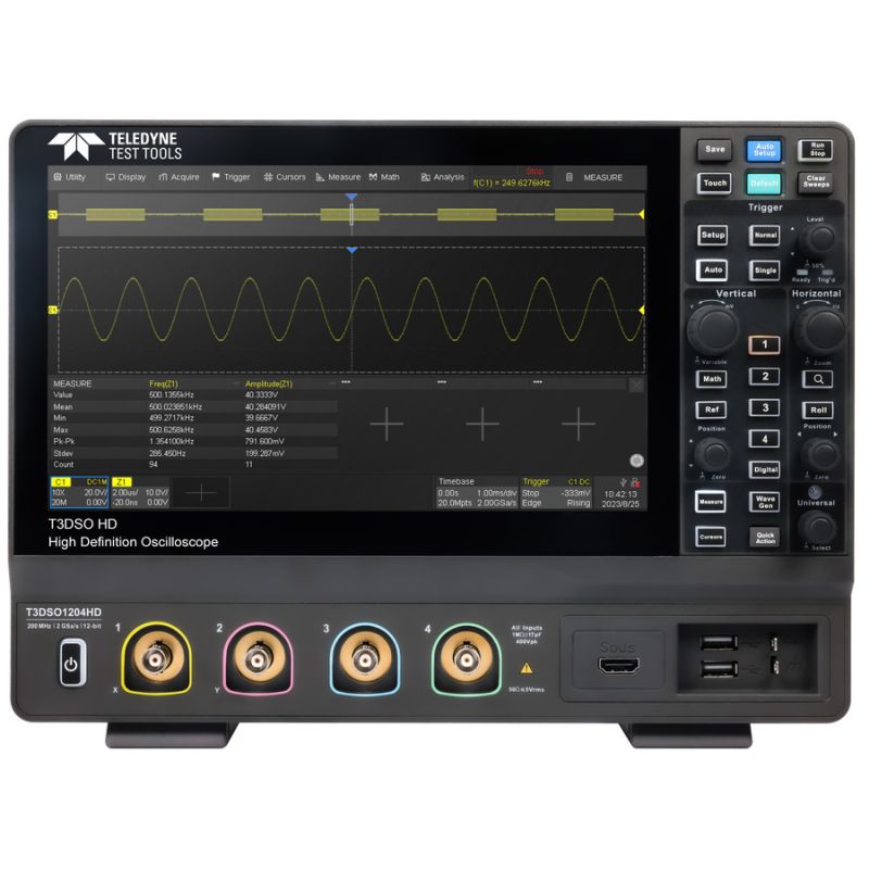 Oscilloscopes numériques 12 bits 100 et 200 MHz - ViPress Mesure Oscilloscopes numériques 12 bits 100 et 200 MHz - ViPress Mesure